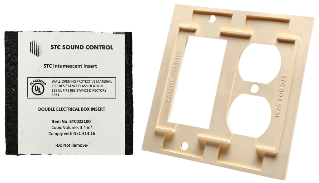 Double Insert Two Gang Duplex Decora | STC Sound Control